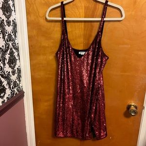 Reformation | Dresses | Reformation Red Sequin Mini Dress | Poshmark